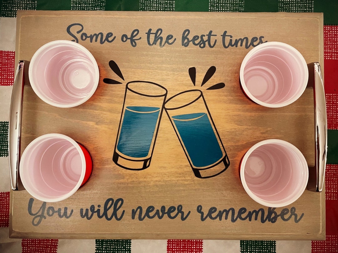 Shot Flight Board With Handles | Shotboard | Christmas Gift for Him ...