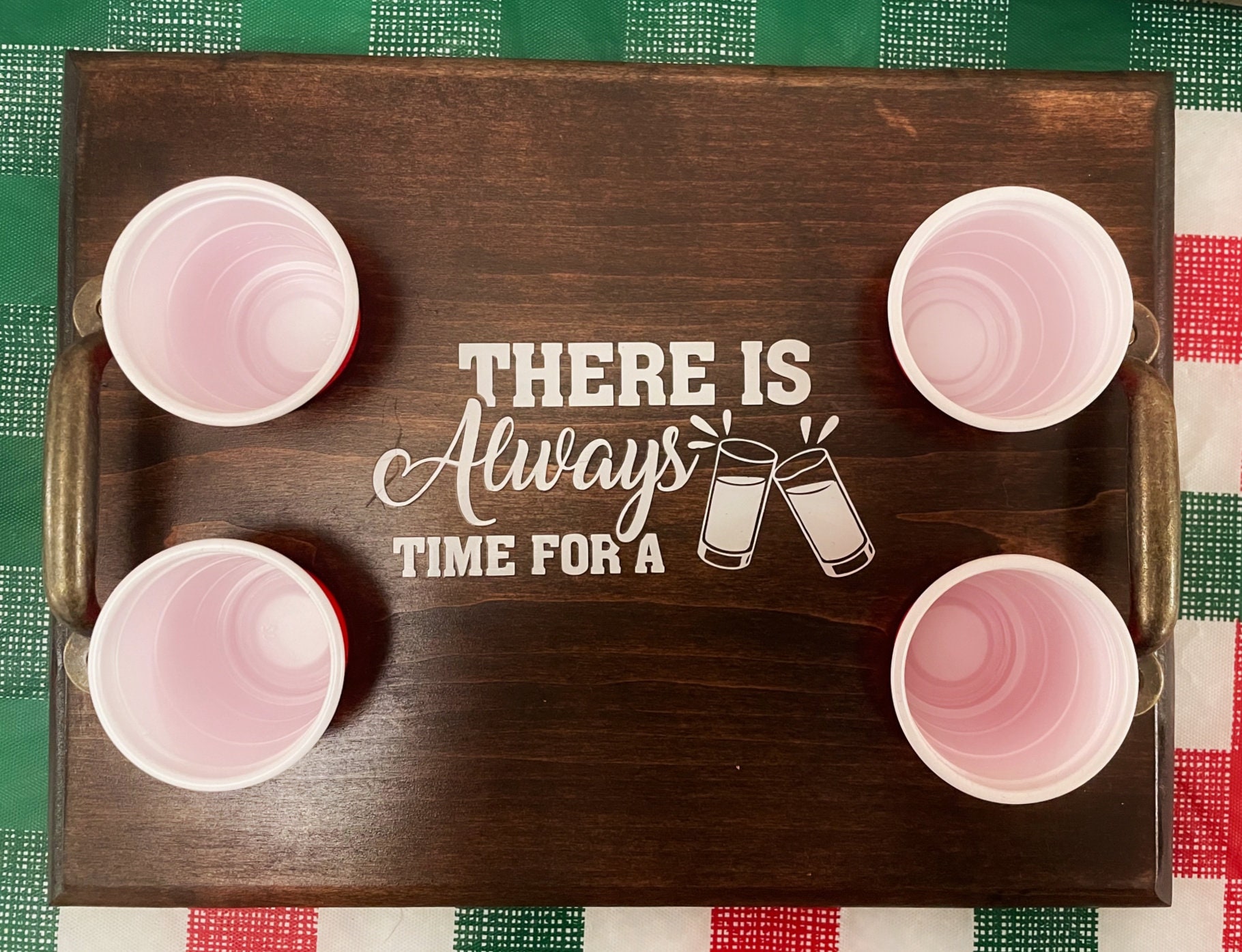 Shot Flight Board With Handles | Shotboard | Christmas Gift for Him ...