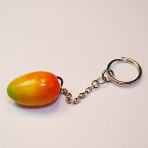 Mango Keychain | Tropical Fruit Keychain | Summer Vibes Accessory ...