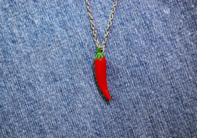 Spicy Pepper Necklace – Handmade Bold & Playful Chili Pepper Pendant ...