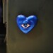 Heart Eye Magnet | Custom Color Options | Dark Blue Chrome Design - Etsy