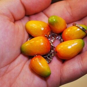 Mango Keychain | Tropical Fruit Keychain | Summer Vibes Accessory ...