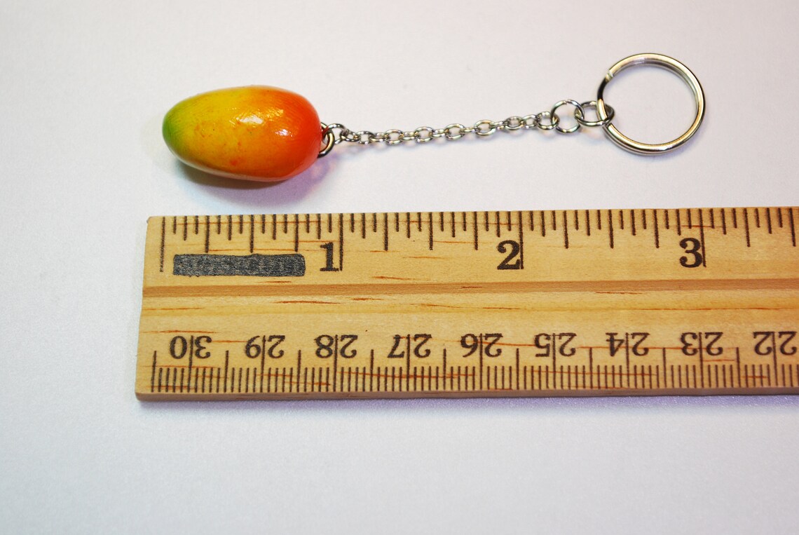 Mango Keychain | Tropical Fruit Keychain | Summer Vibes Accessory ...