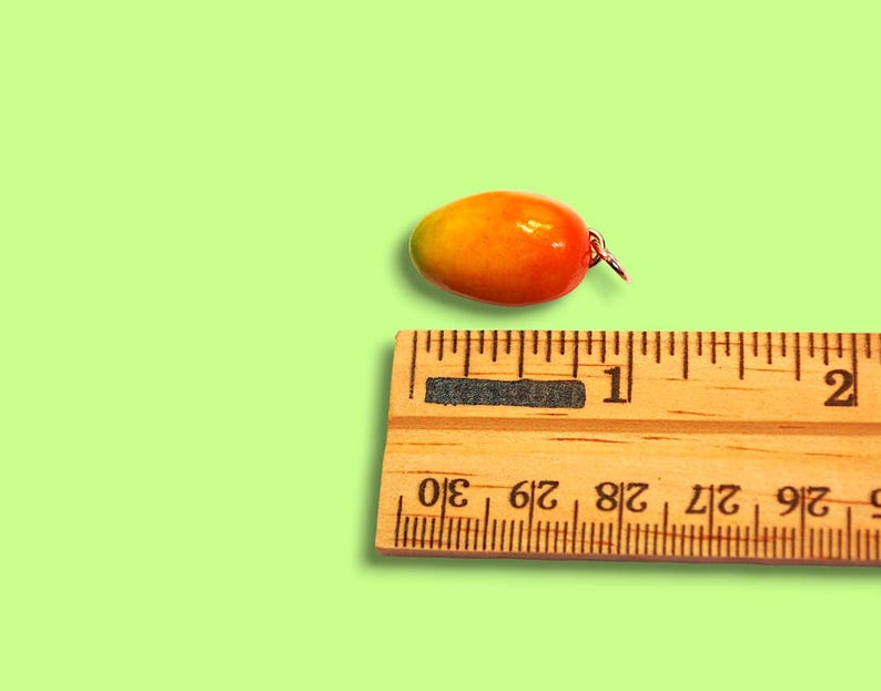 Mango Charm | Tropical Fruit Charm for Keychains & Jewelry - Etsy