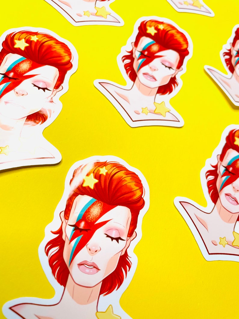 David Bowie Sticker Waterproof Decal - Etsy