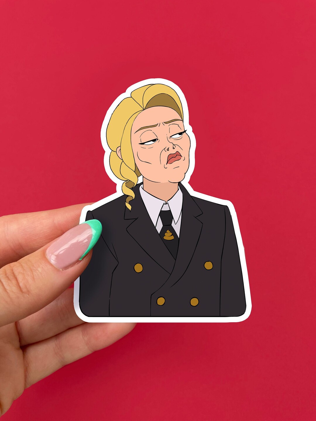 Funny Amber Heard Poop Tie Parody Sticker Tik Tok Waterproof Vinyl ...