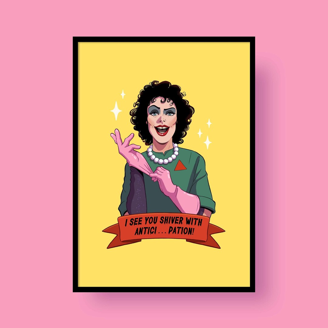 Rocky Horror Picture Show Art Print Quote Tim Curry Poster Frank N ...