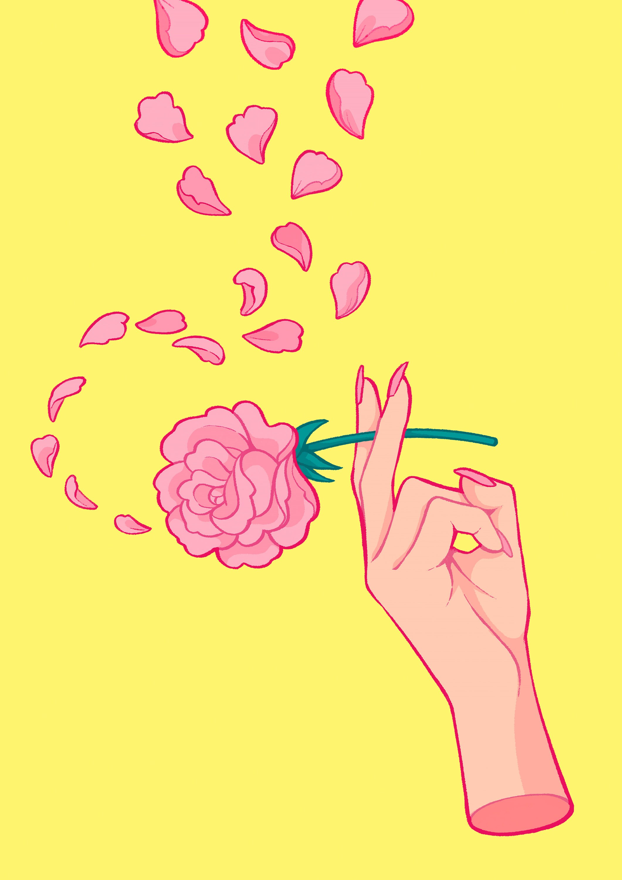 Smoking Rose Petals Poster Art Print | Etsy