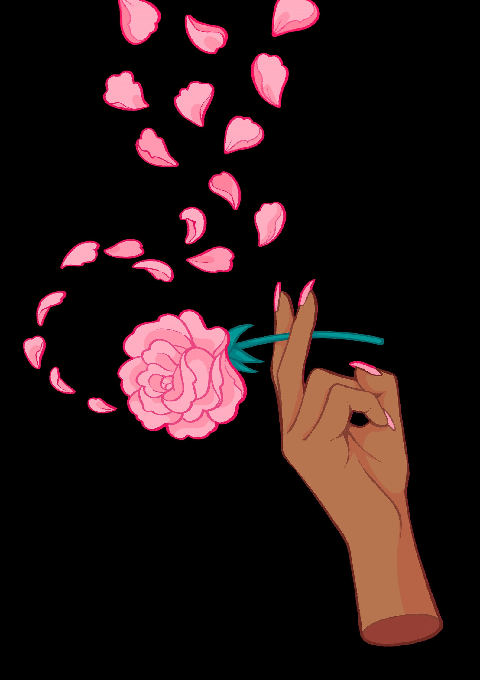 Smoking Rose Petals Poster Art Print - Etsy Hong Kong