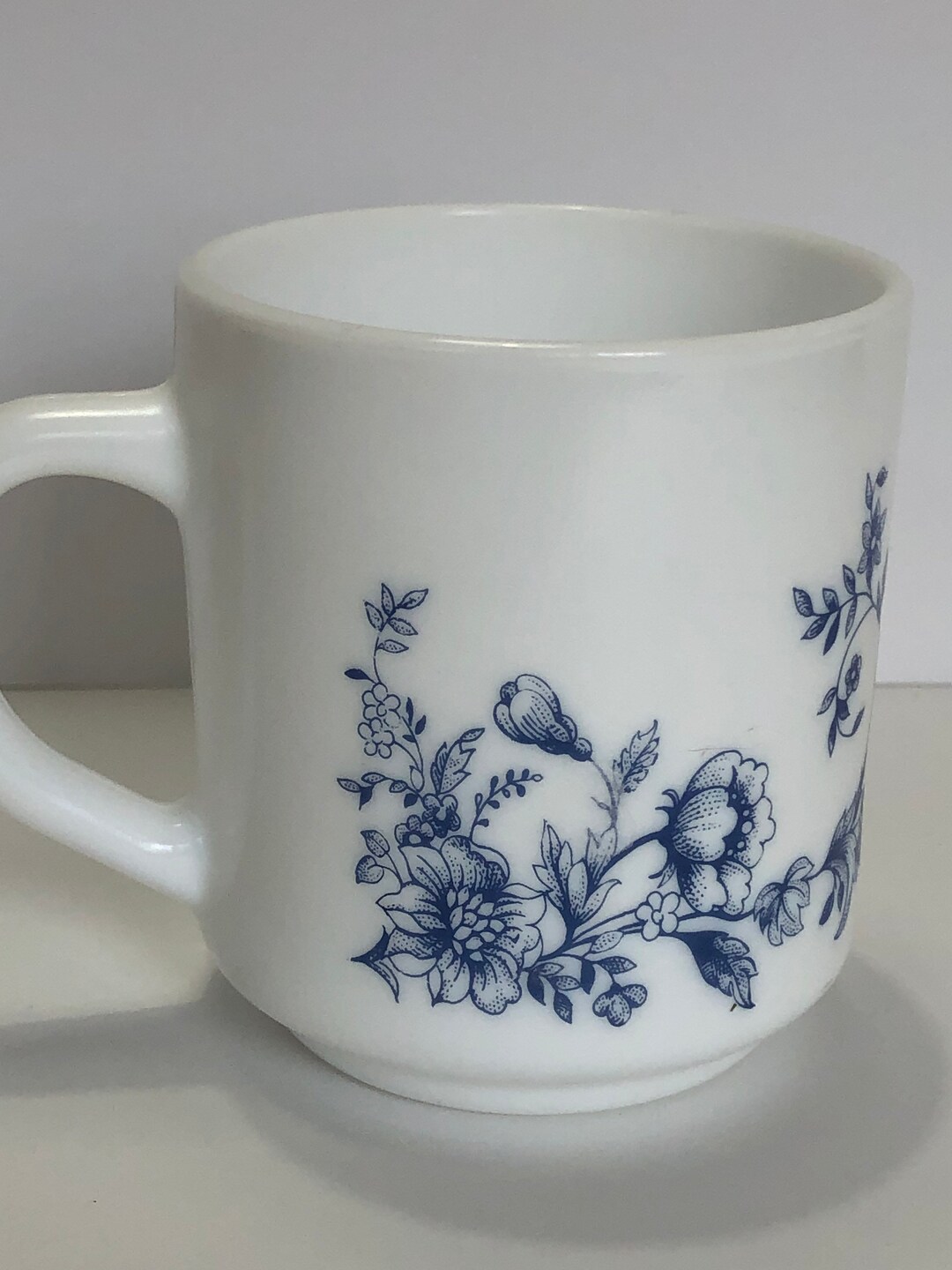 Arcopal France Blue Floral Mug Arcopal France Glenwood Mug - Etsy