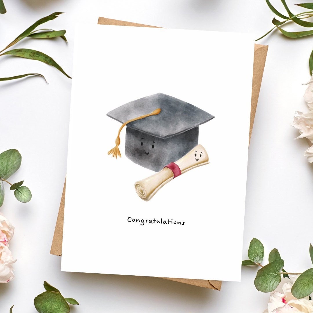 Congratulation Graduation Card Celebration Card for Friends, Graduation ...