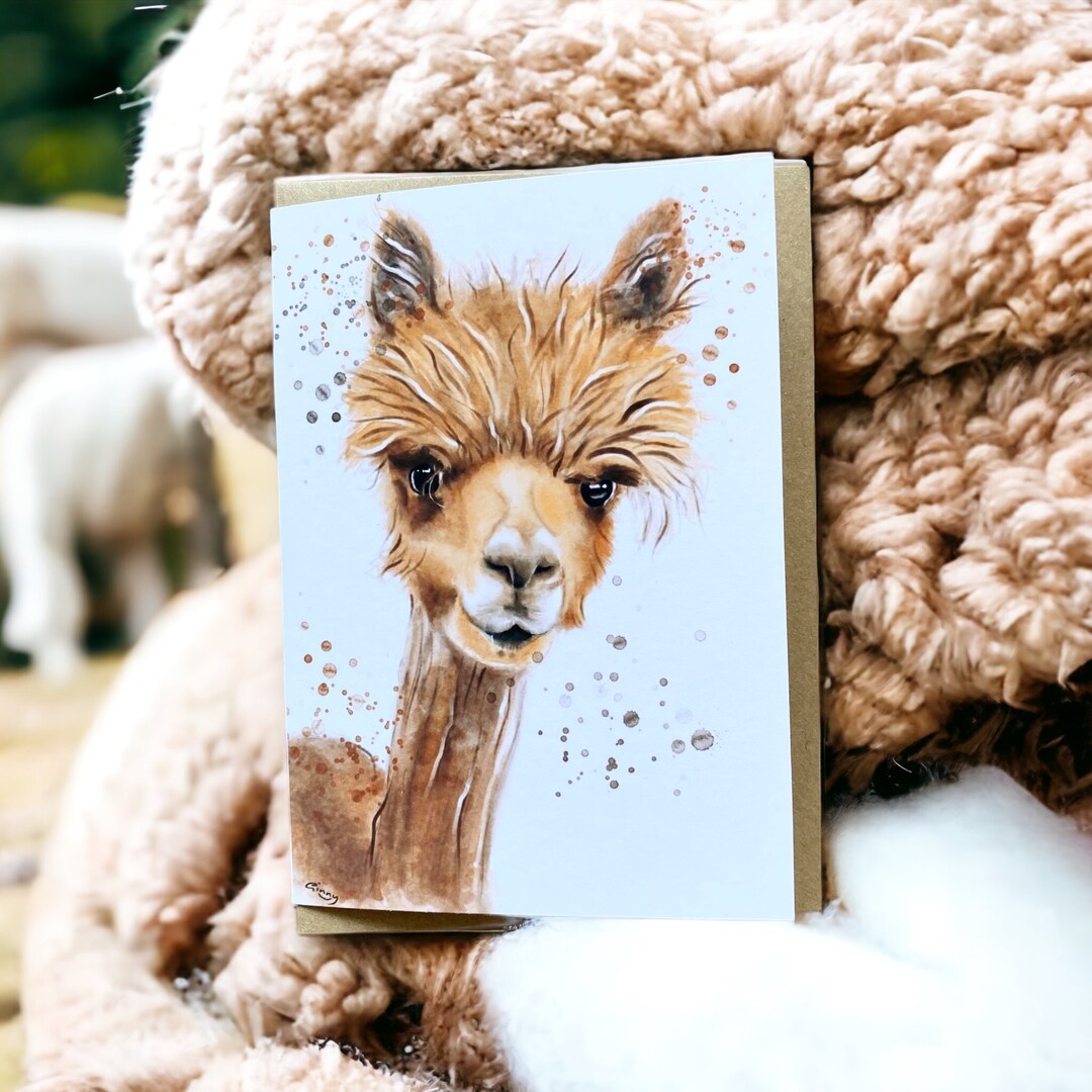 Alpaca Card for Mum Alpaca Art Print Gift Birthday Card for - Etsy