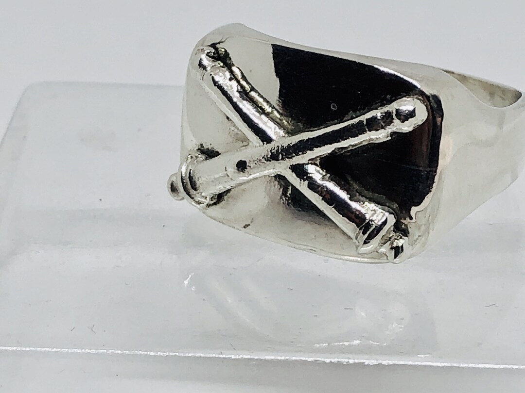 Army Artillery Ring, Sterling Silver - Etsy
