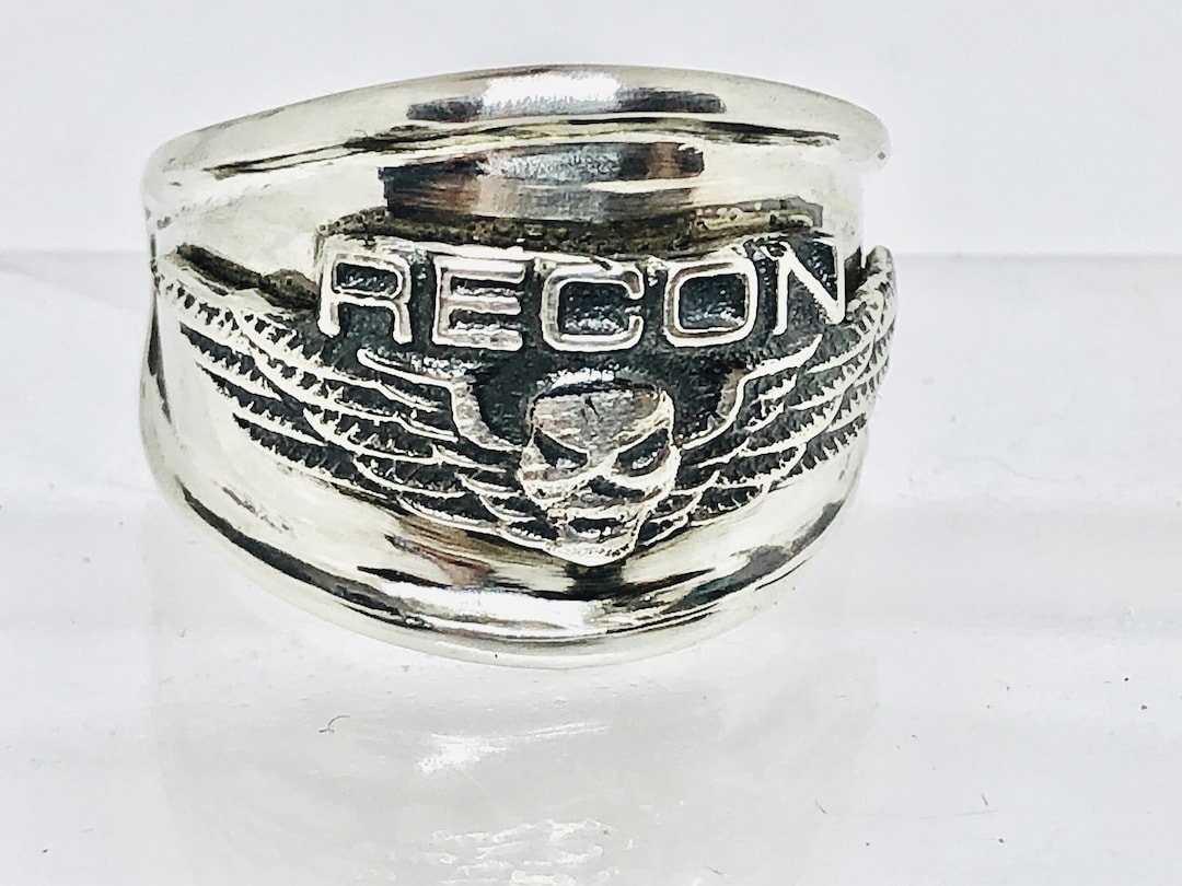 Recon USMC Ring, Sterling Silver - Etsy