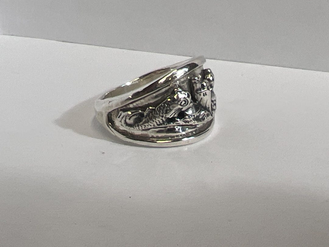 Submarine Warfare "dolphins" Ring, Sterling Silver, Style B - Etsy