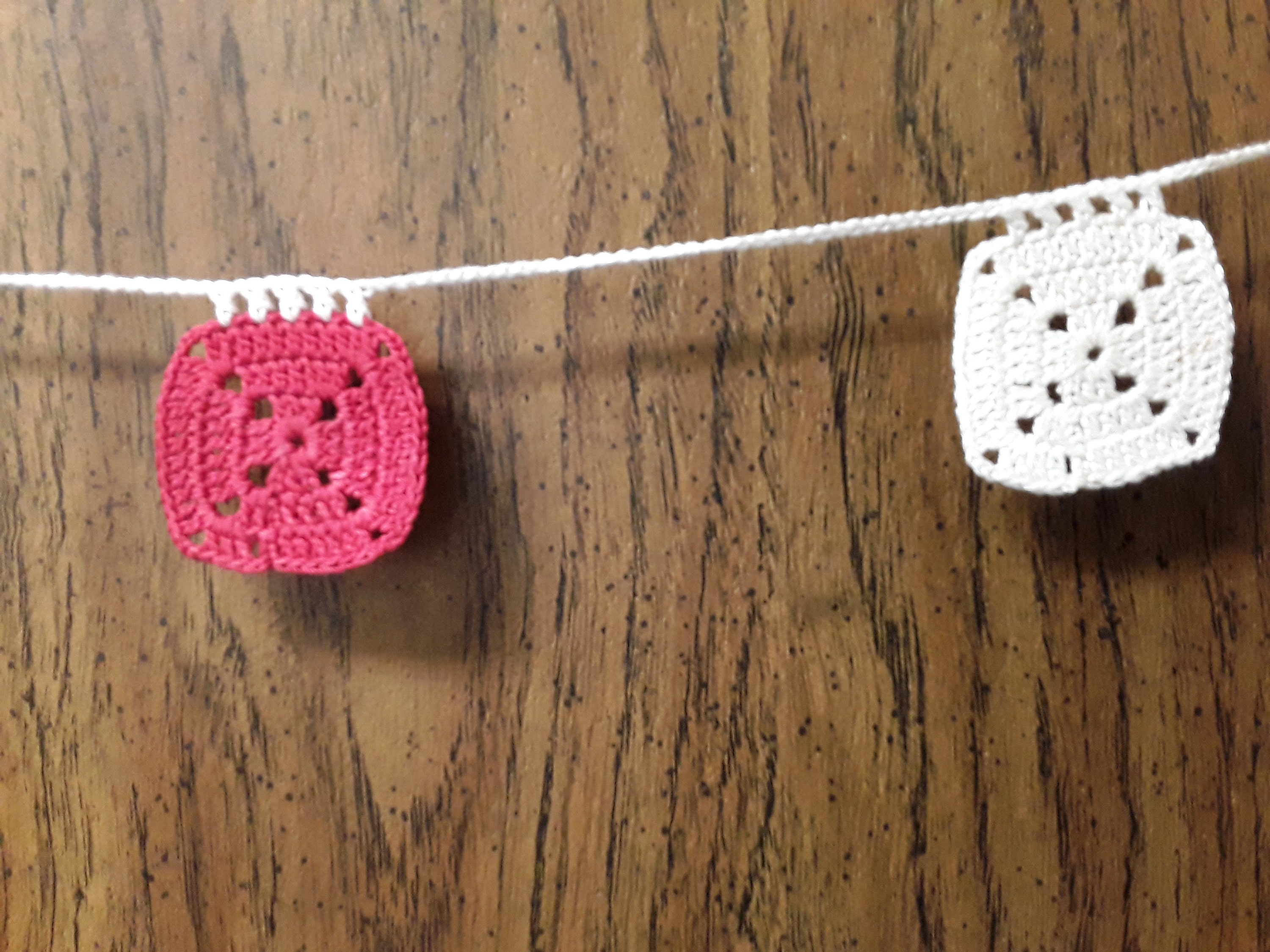 Micro Mini Prayer Flag Crochet Garland - Etsy