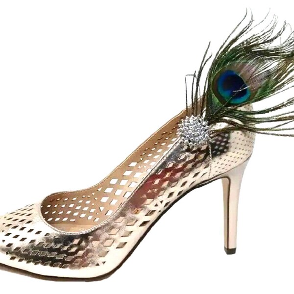 Peacock Feather Shoe - Etsy