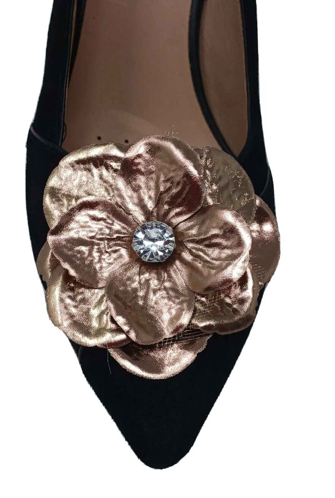 Bronze Color Flower Clips for Shoes (2 Piece), Shoe Clips, Shoe ...