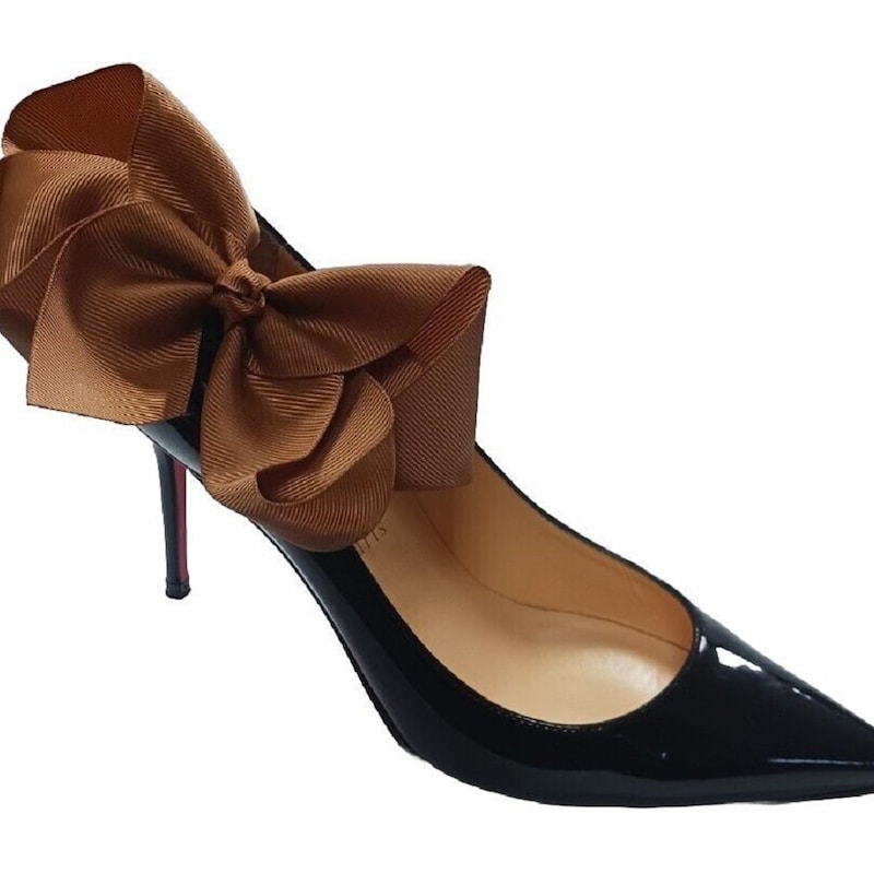 Shoe Bow Clips Brown - Etsy