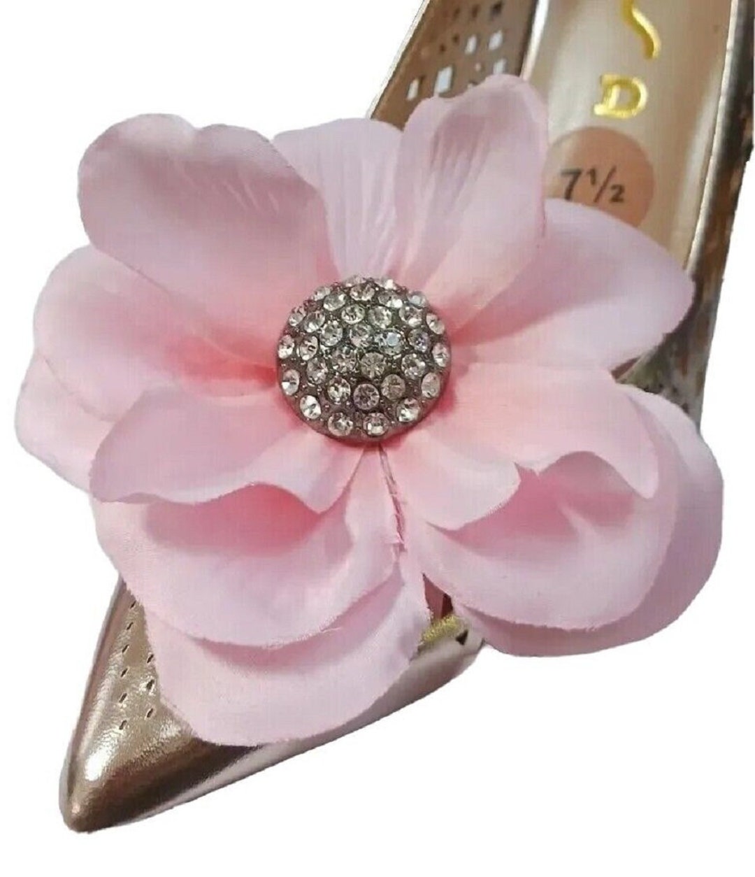 Light Pink Flower Shoe Clips, Shoe Accessories (2 Pieces) - Etsy