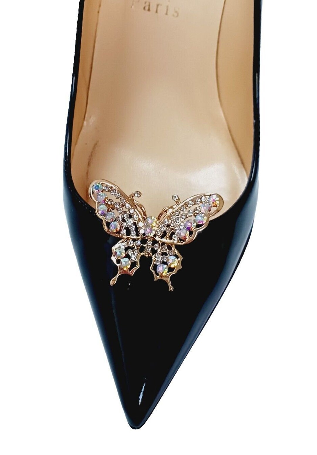 Butterfly Shoe Clips With Rhinestones, Shoe Accessory, 2pcs, Please ...