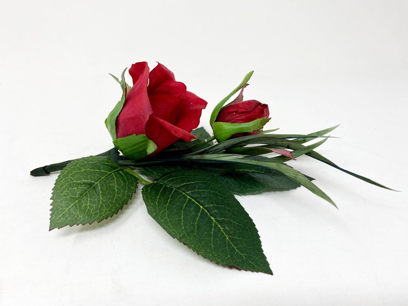 Red Rose Boutonniere, Wedding Accessory, Prom - Etsy