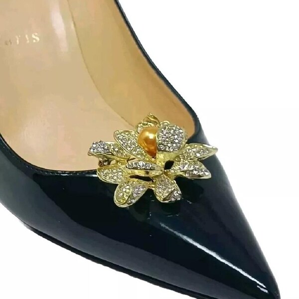 Gold Shoes Clips - Etsy