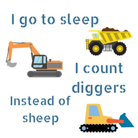 Kid Room Diggers Printable | Etsy