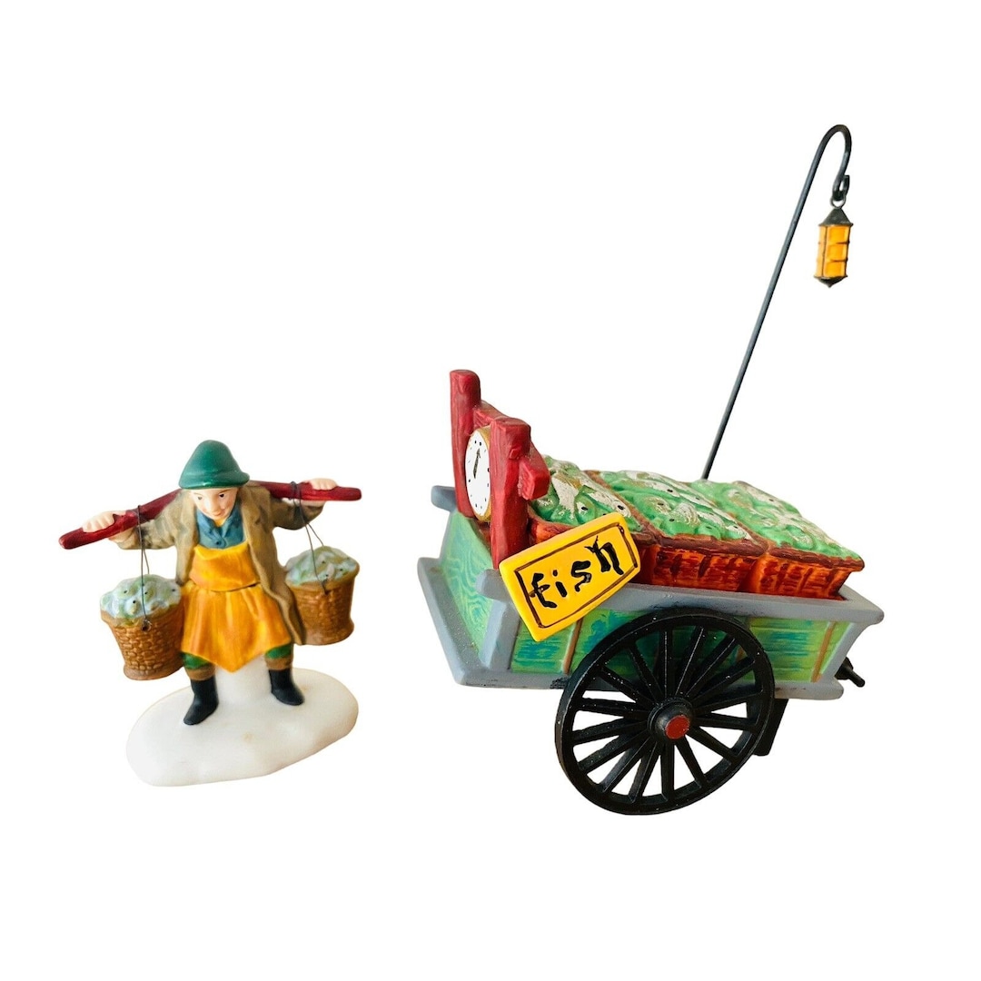Department 56 Chelsea Market Fish Monger & Cart Heritage Village ...