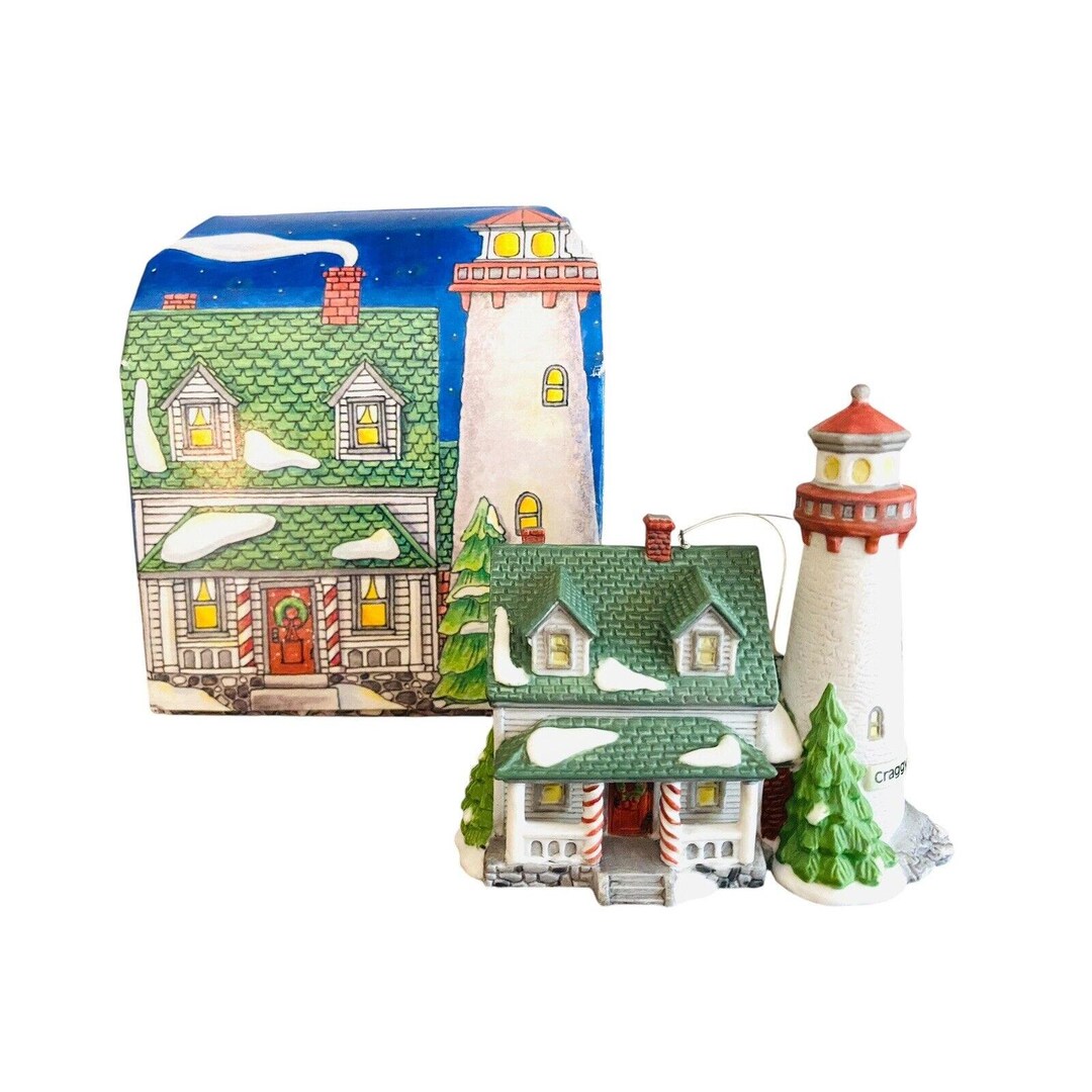 Department 56 New England Village Ornament Craggy Cove Lighthouse Incl ...