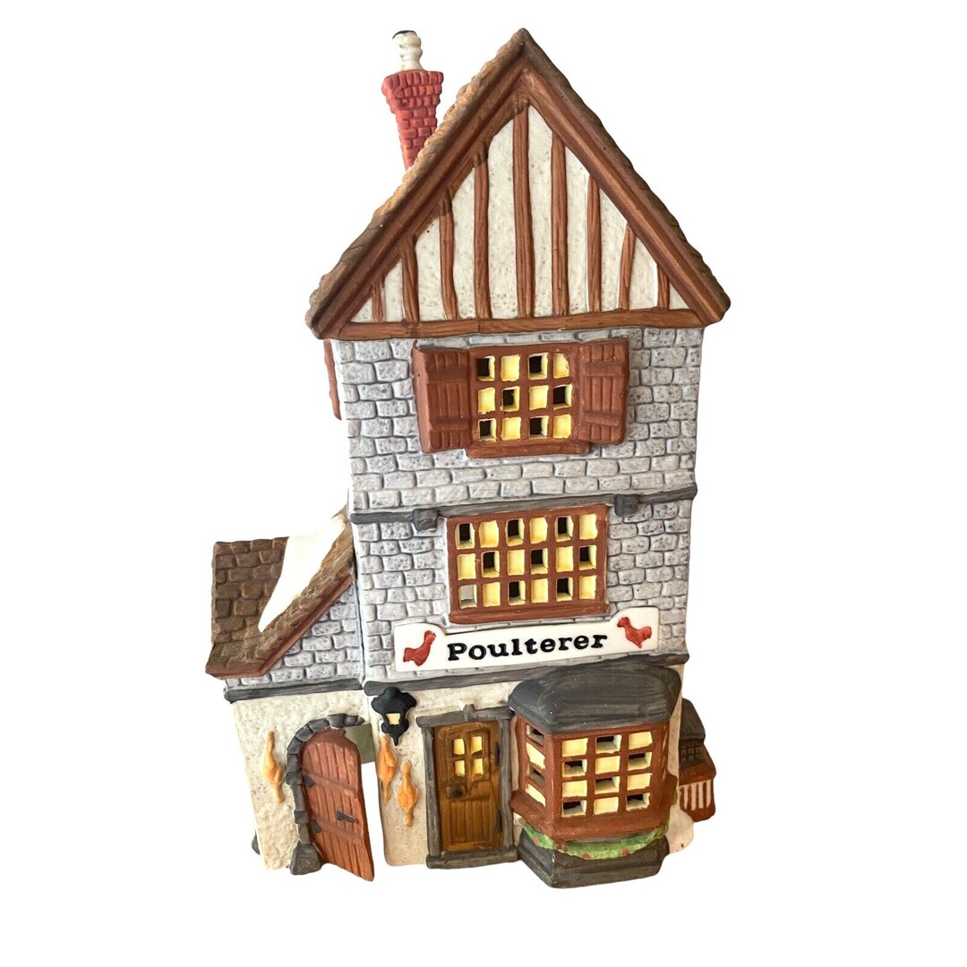 Department 56 Poulterer 1988 Village Building Dickens Series No Light ...