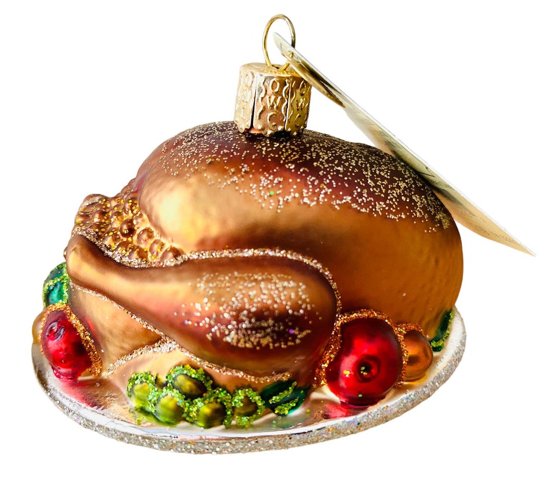 Old World Christmas Turkey Platter Ornament Gift Topper Holiday ...