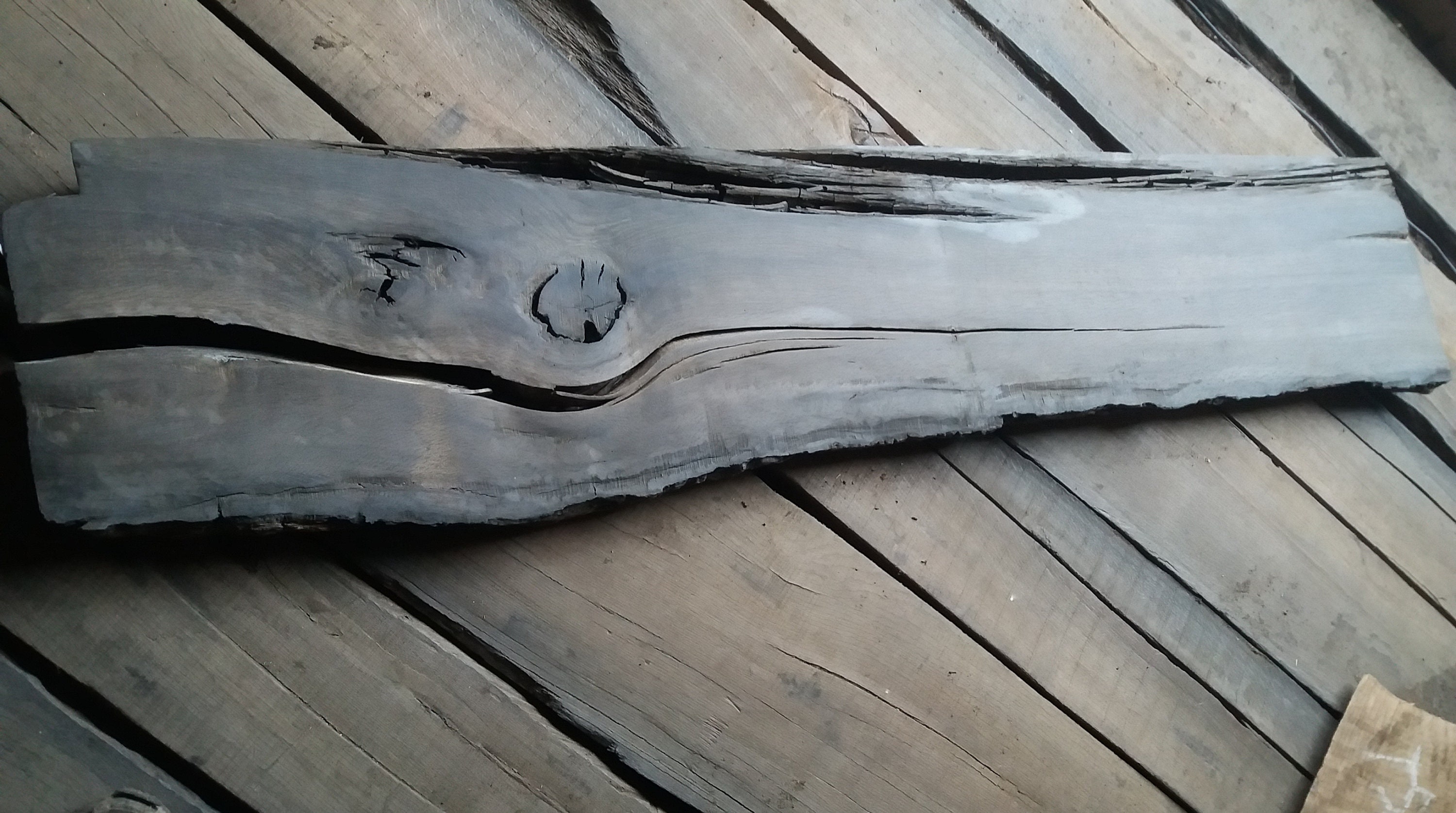 62 Inches Live Edge Bog Oak Board Size L 62'' X W | Etsy