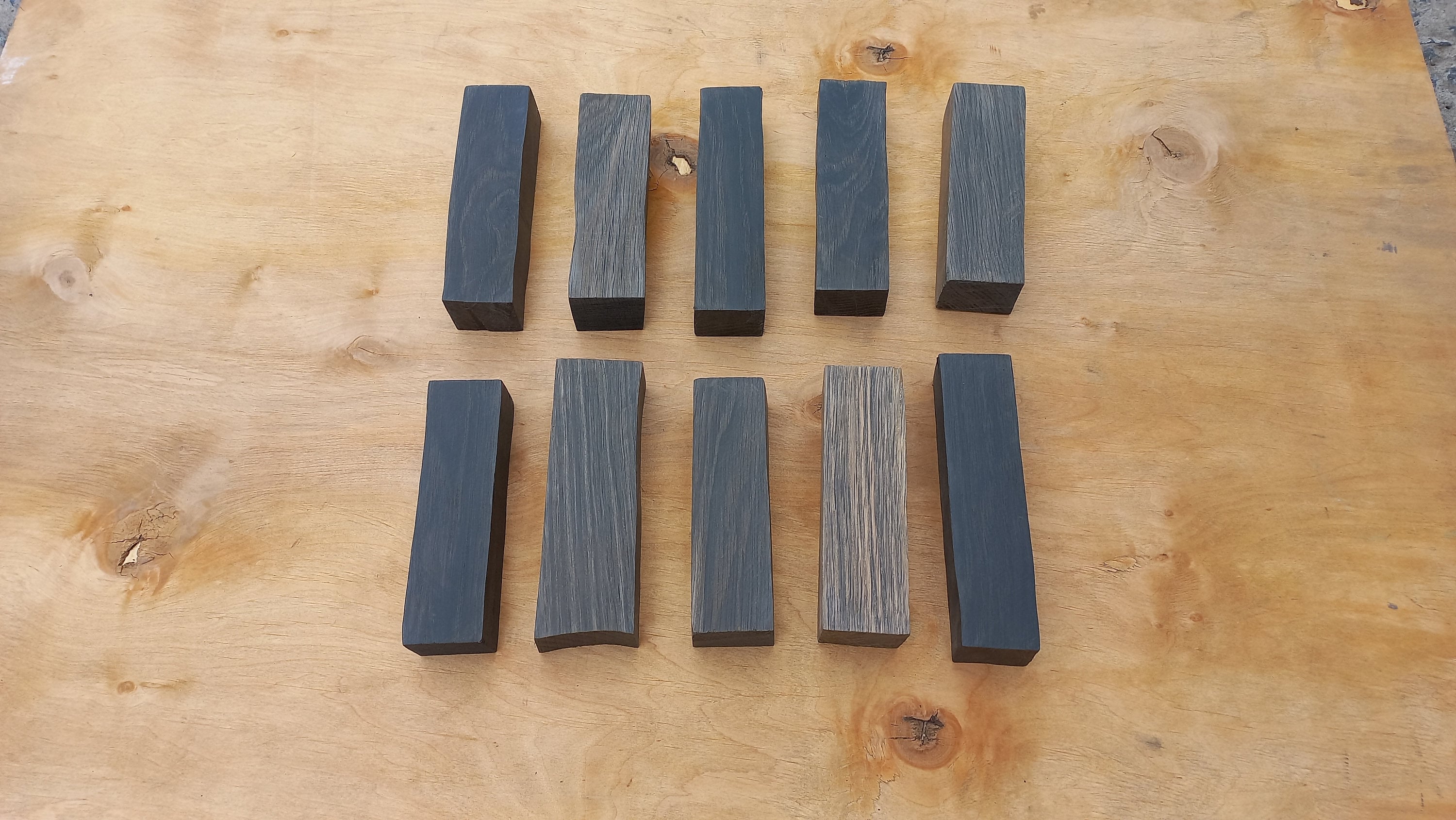 Set of 10 Bog Oak Blanks Black Oak Craft Supplies River - Etsy