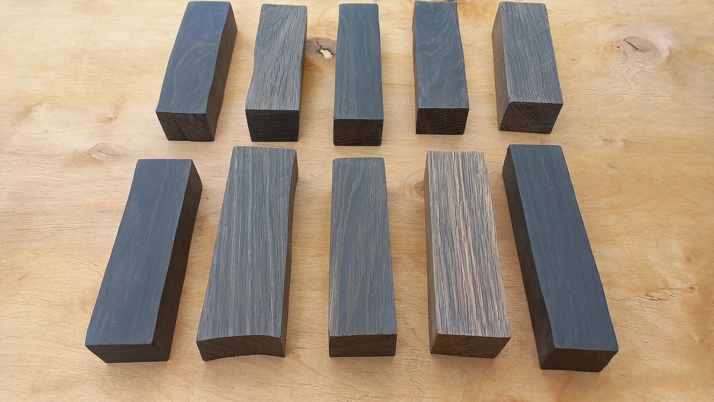 Set of 10 Bog Oak Blanks Black Oak Craft Supplies River - Etsy