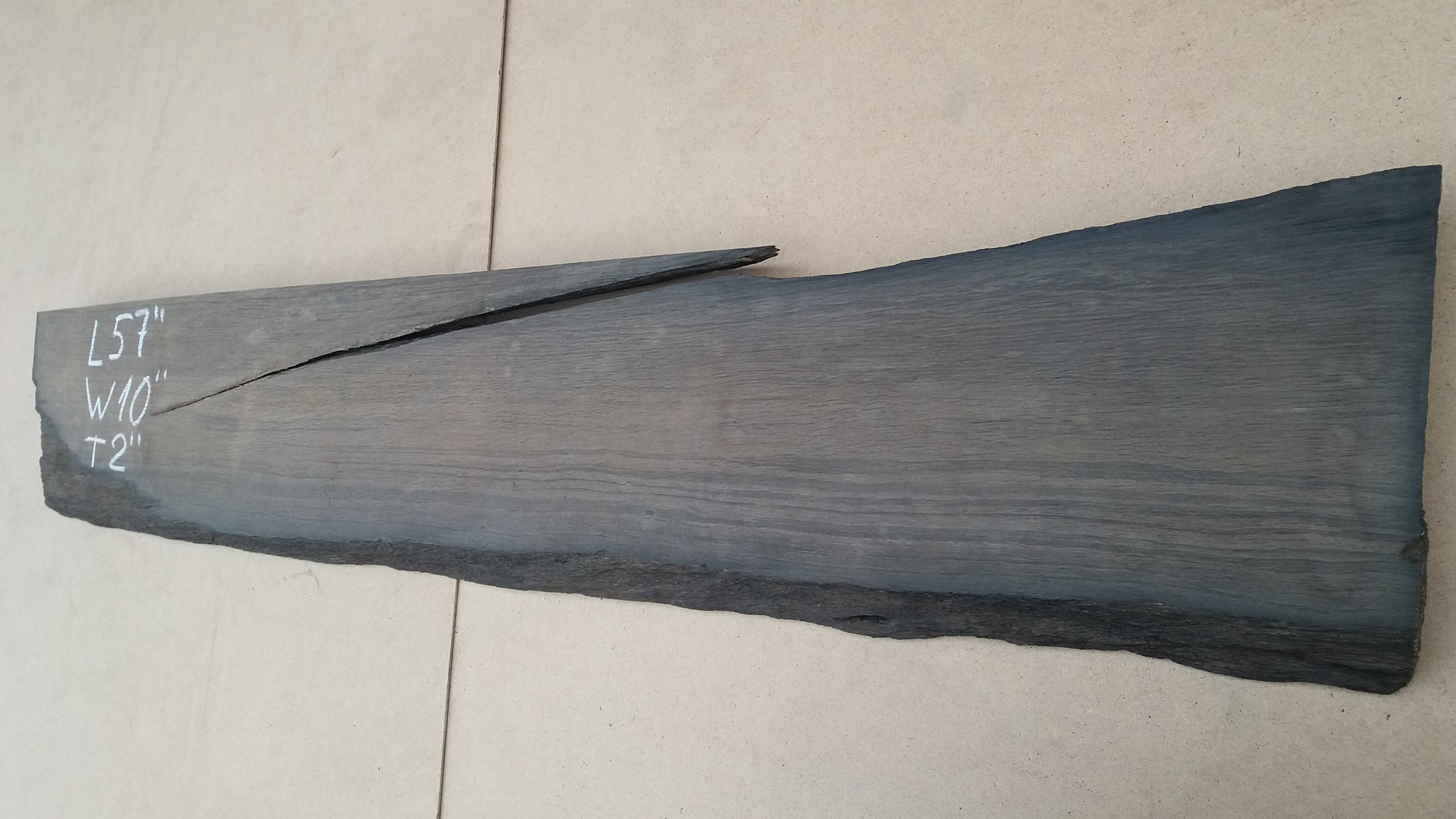 57 Inches Live Edge Bog Oak Board L57'' X | Etsy