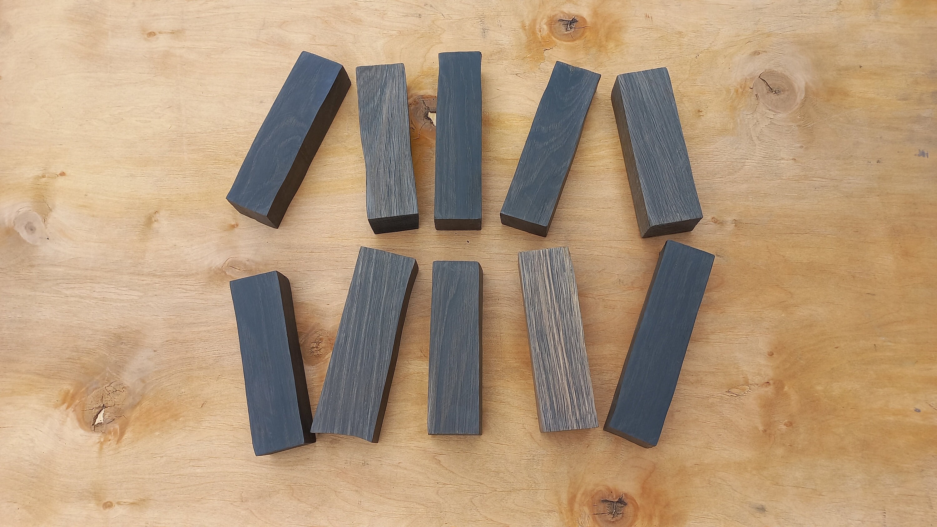 Set of 10 Bog Oak Blanks Black Oak Craft Supplies River - Etsy