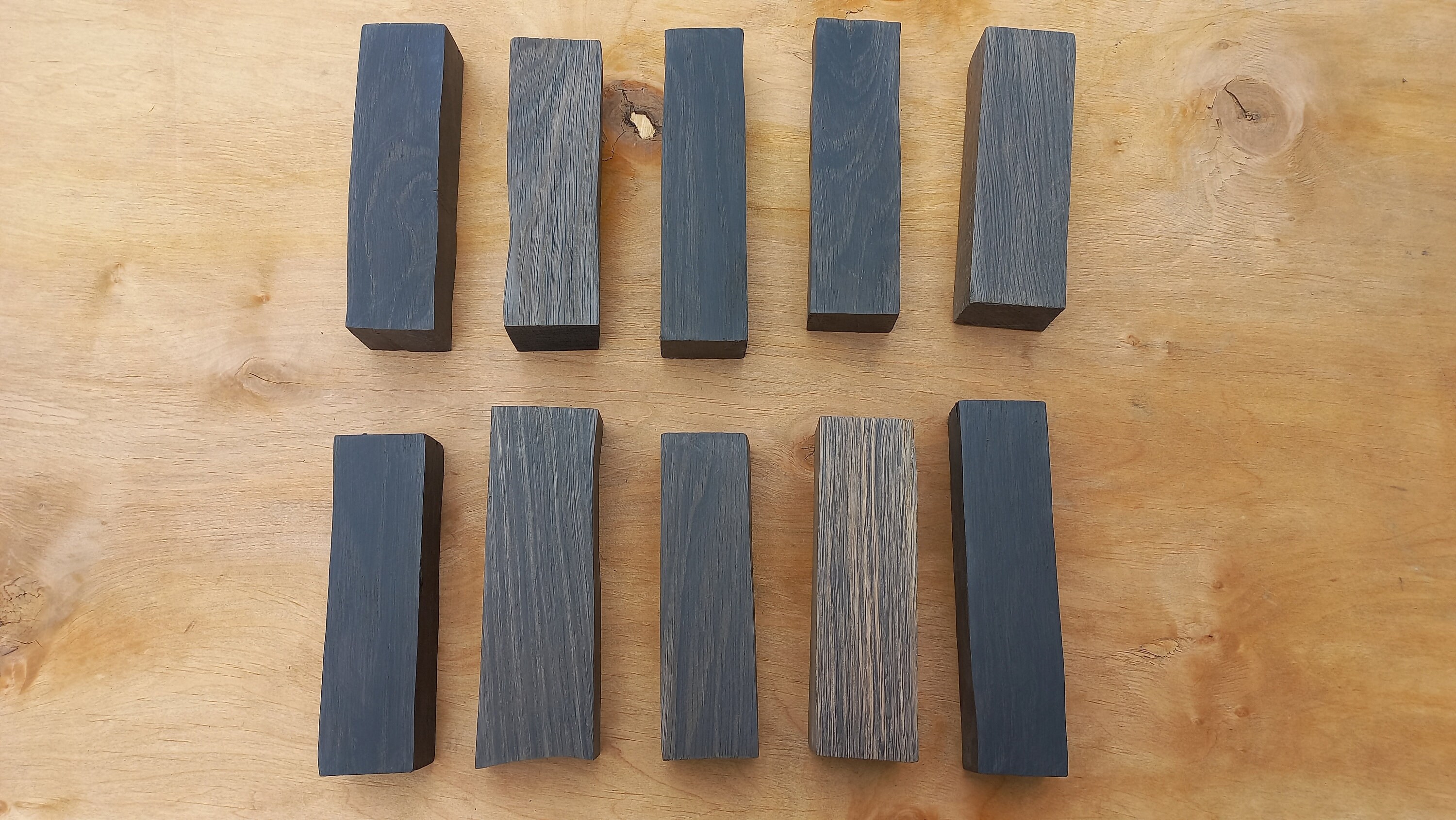 Set of 10 Bog Oak Blanks Black Oak Craft Supplies River - Etsy