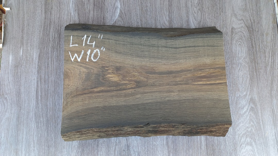 14 Inches Curved Live Edge Bog Oak Board Size 14'' X 10'' X 1.6'' 350mm ...