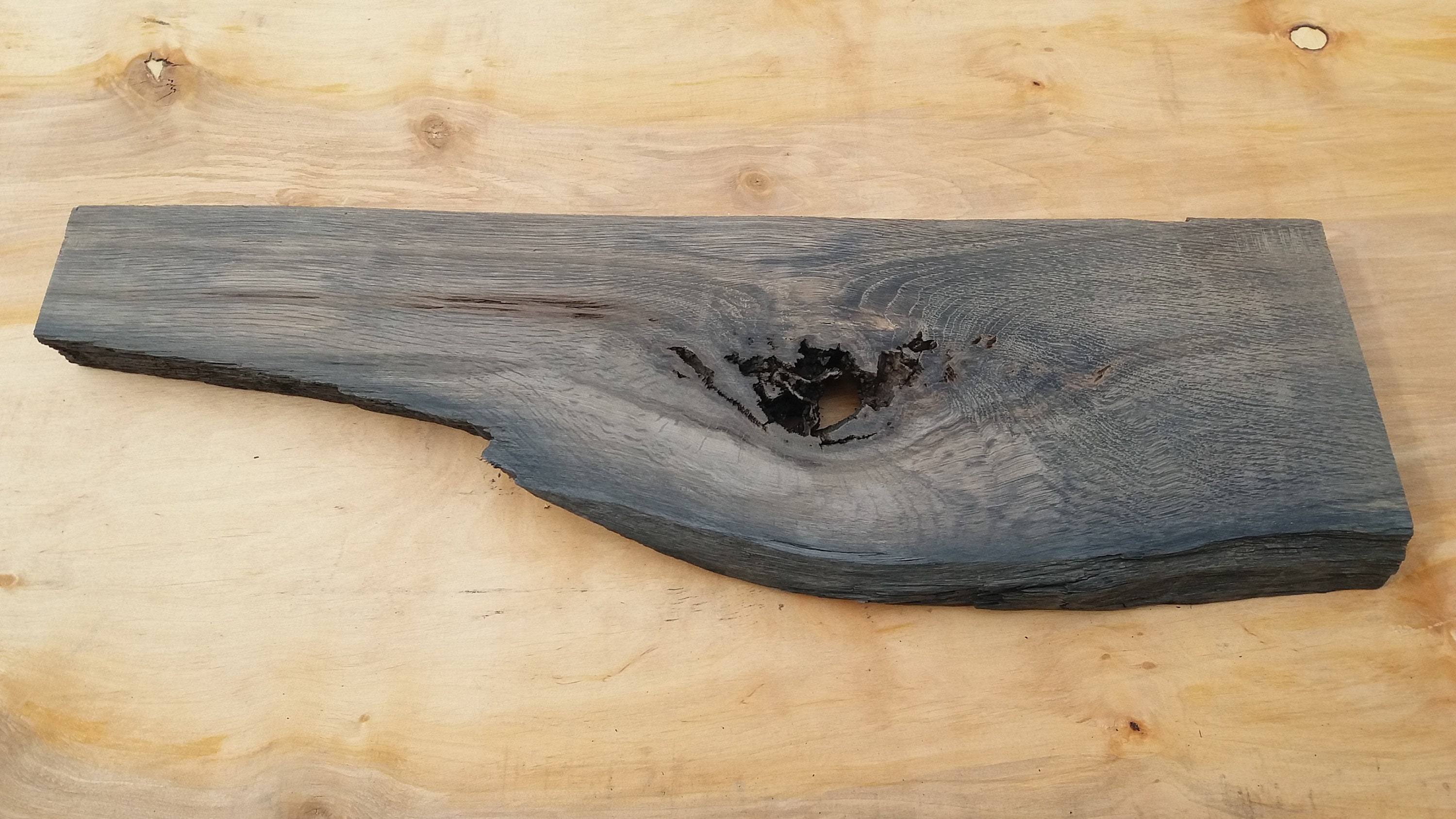 Live Edge Bog Oak Board 27'' X 8'' X - Etsy