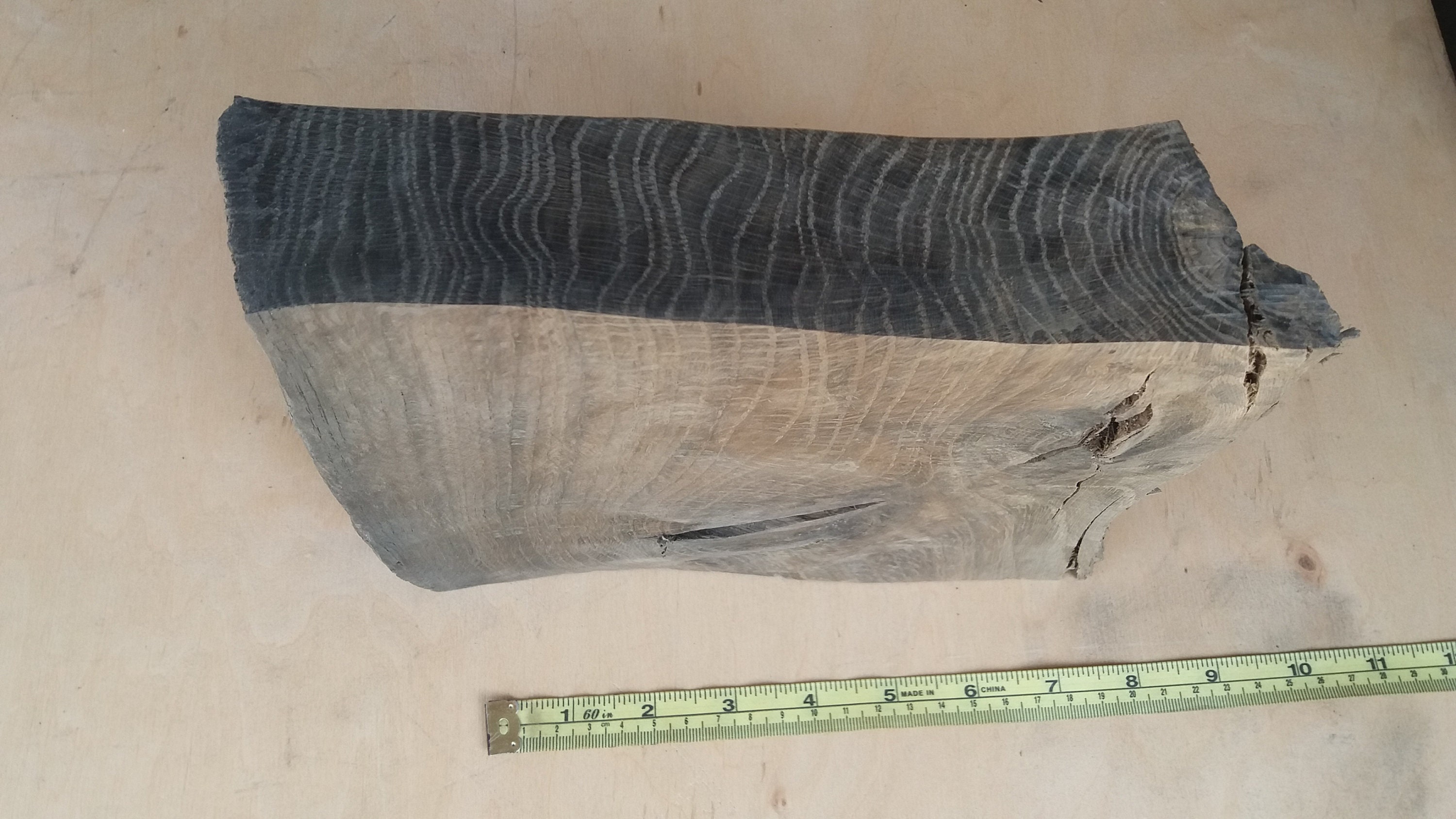 Curved Live Edge Bog Oak Board 9'' X 7'' - Etsy