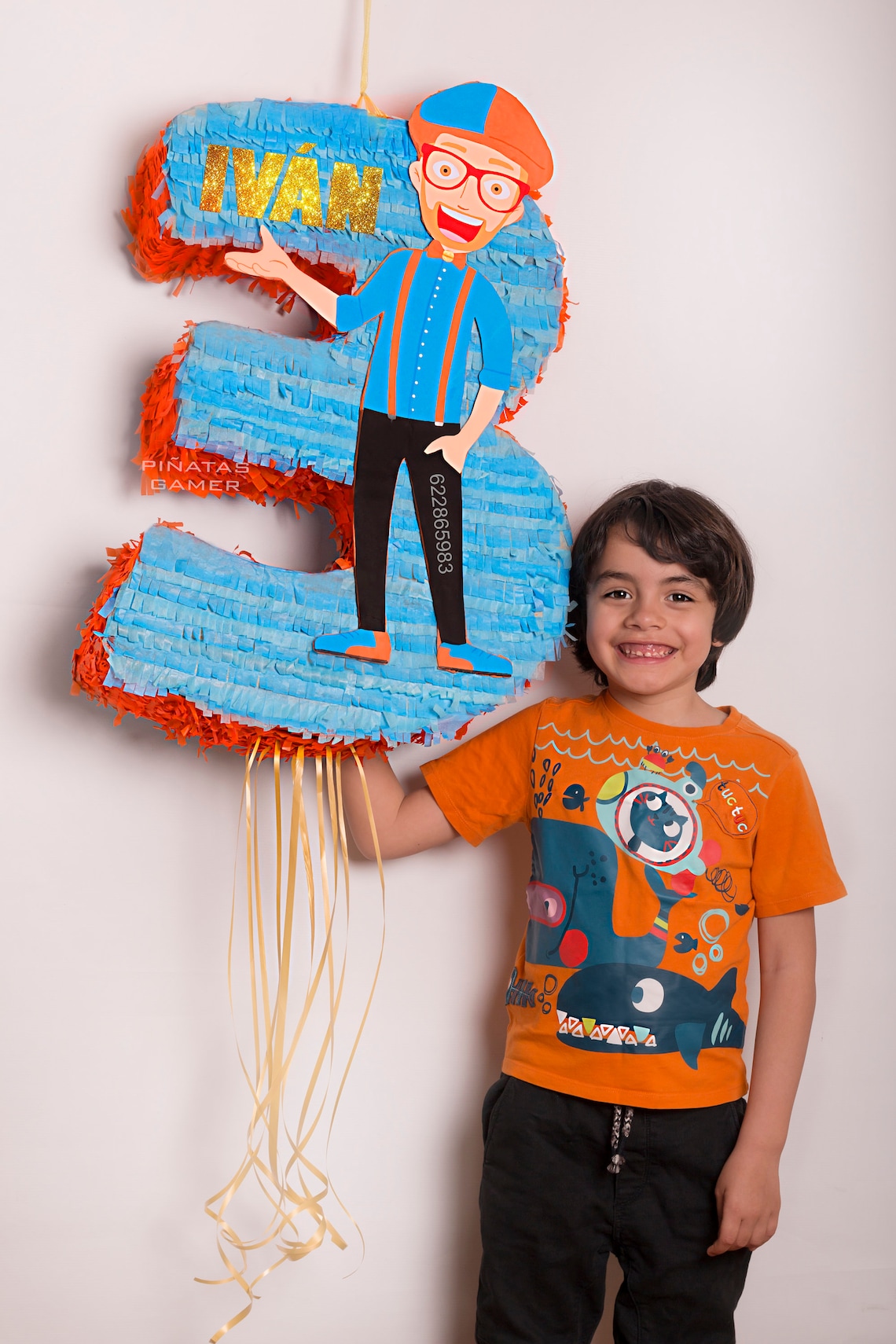 Piñata Blippi - Etsy España