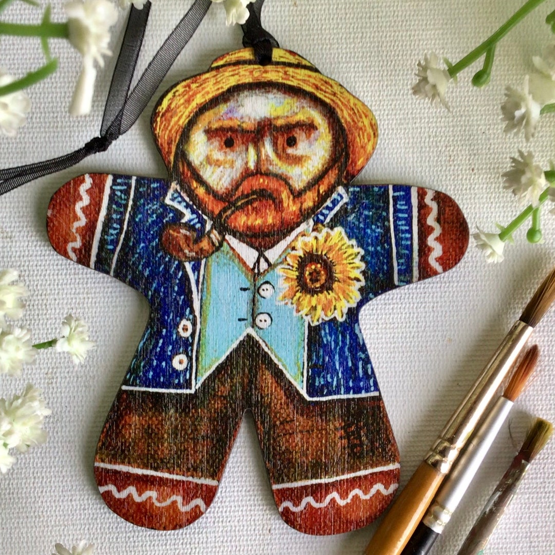 Gingerbread Celebrities! Vincent Van Gogh Gingerbread Man. Sunflower ...