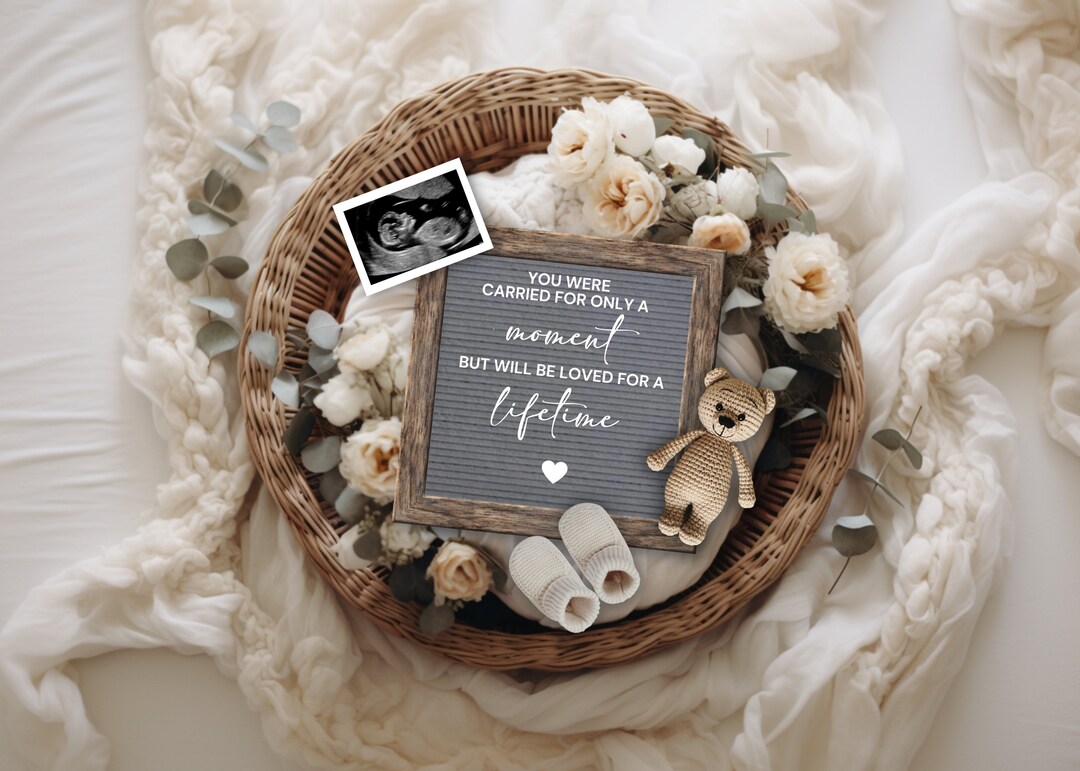 Pregnancy Loss Announcement Digital, Baby Loss Reveal,miscarriage ...