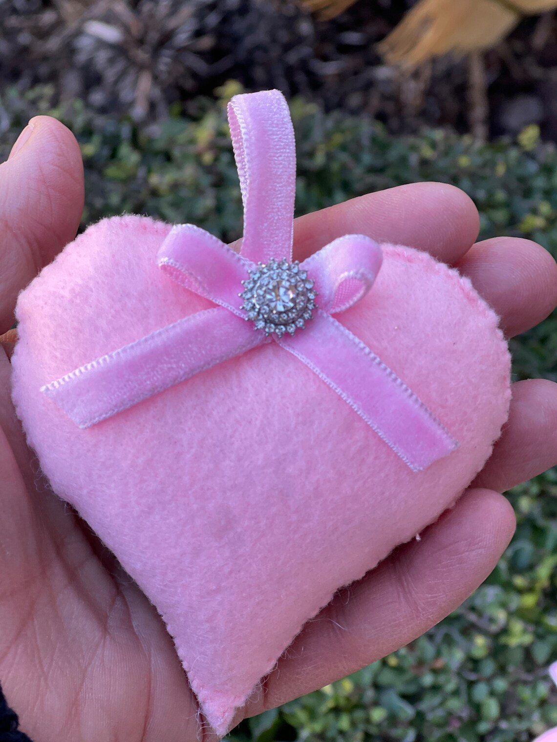 Handmade Sequined Silver Heart - Etsy