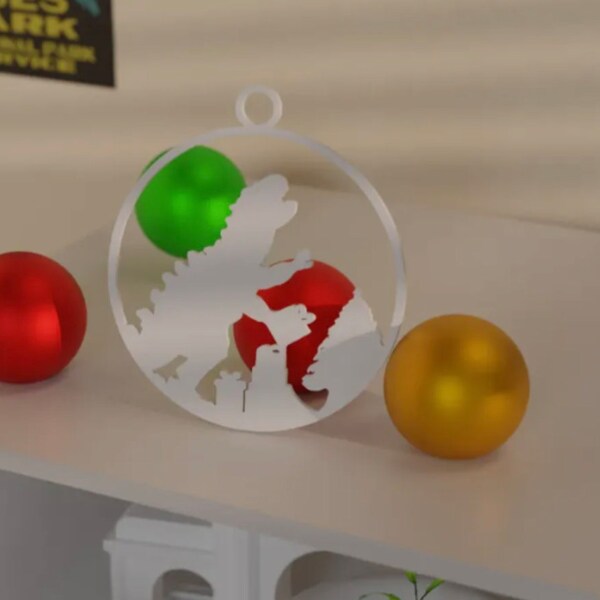 Godzilla Christmas Tree Ornament - Etsy