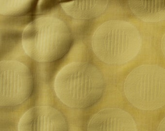 Yellow Circle Fabric | Etsy