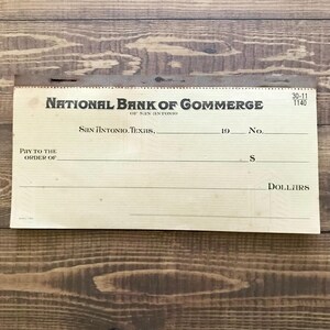 Vintage Bank Checks From Around 1940s or 1950s With Great Typography ...
