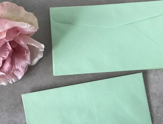 Vintage Envelopes in Mint Green 1980s 3 3/4 X 6 - Etsy