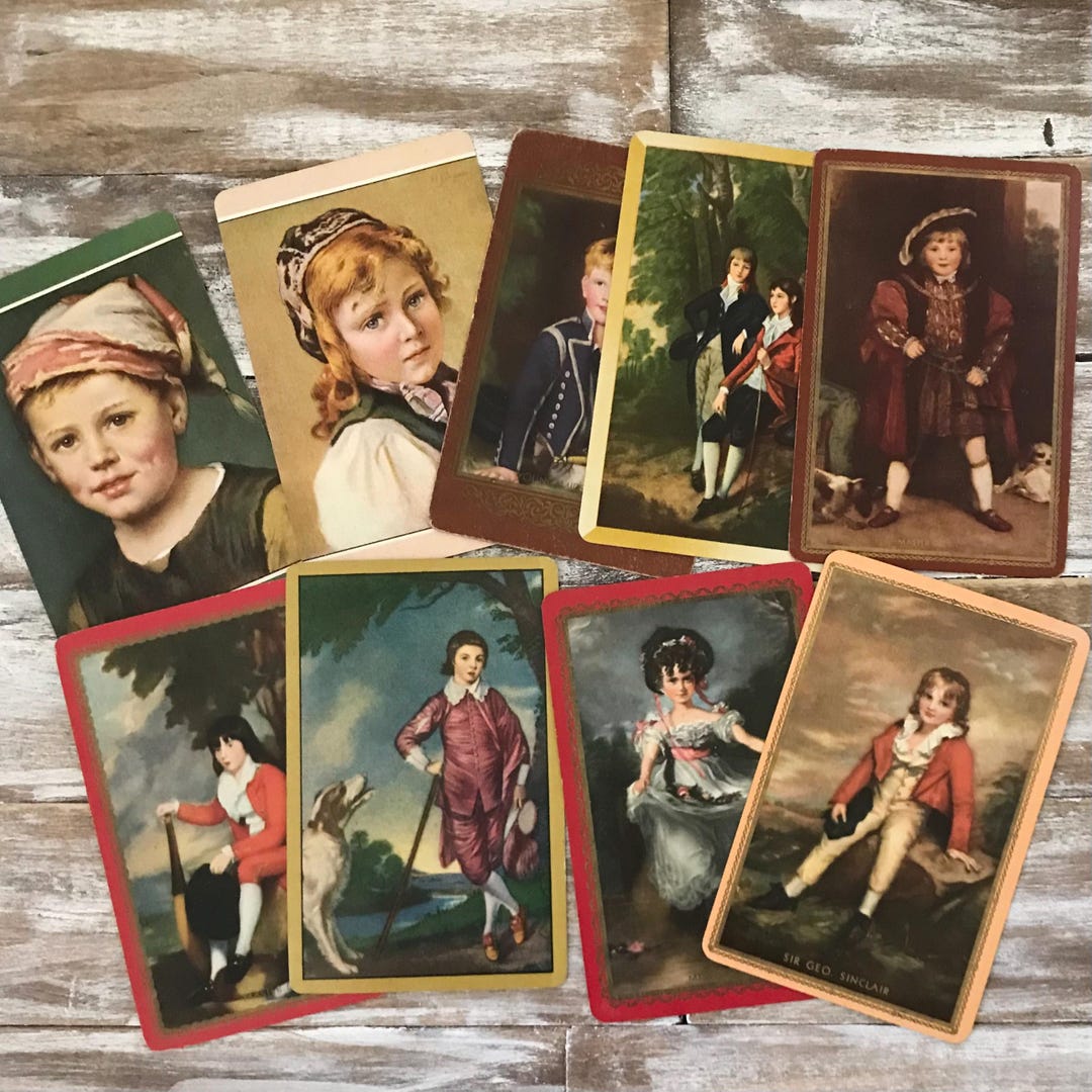 Vintage Playing Cards From Around the 1930s Featuring Children From ...
